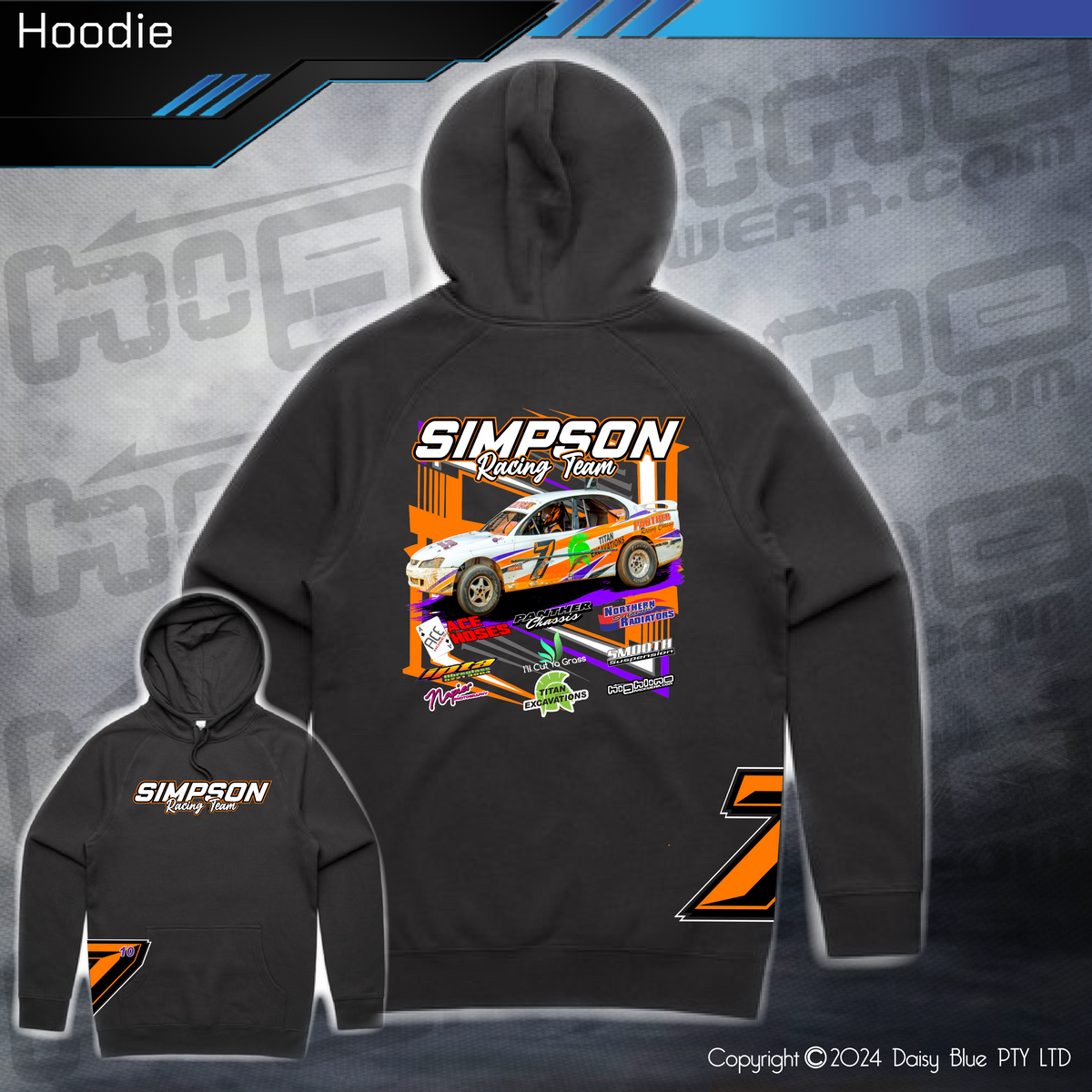 Hoodie - Simpson Racing Team – Highline Racewear