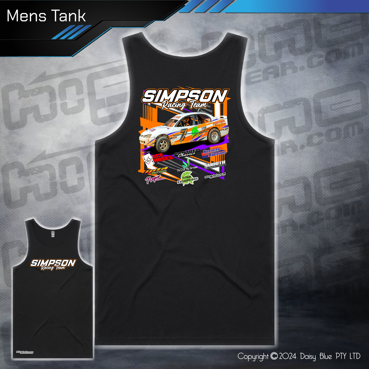 Mens/Kids Tank - Simpson Racing Team – Highline Racewear