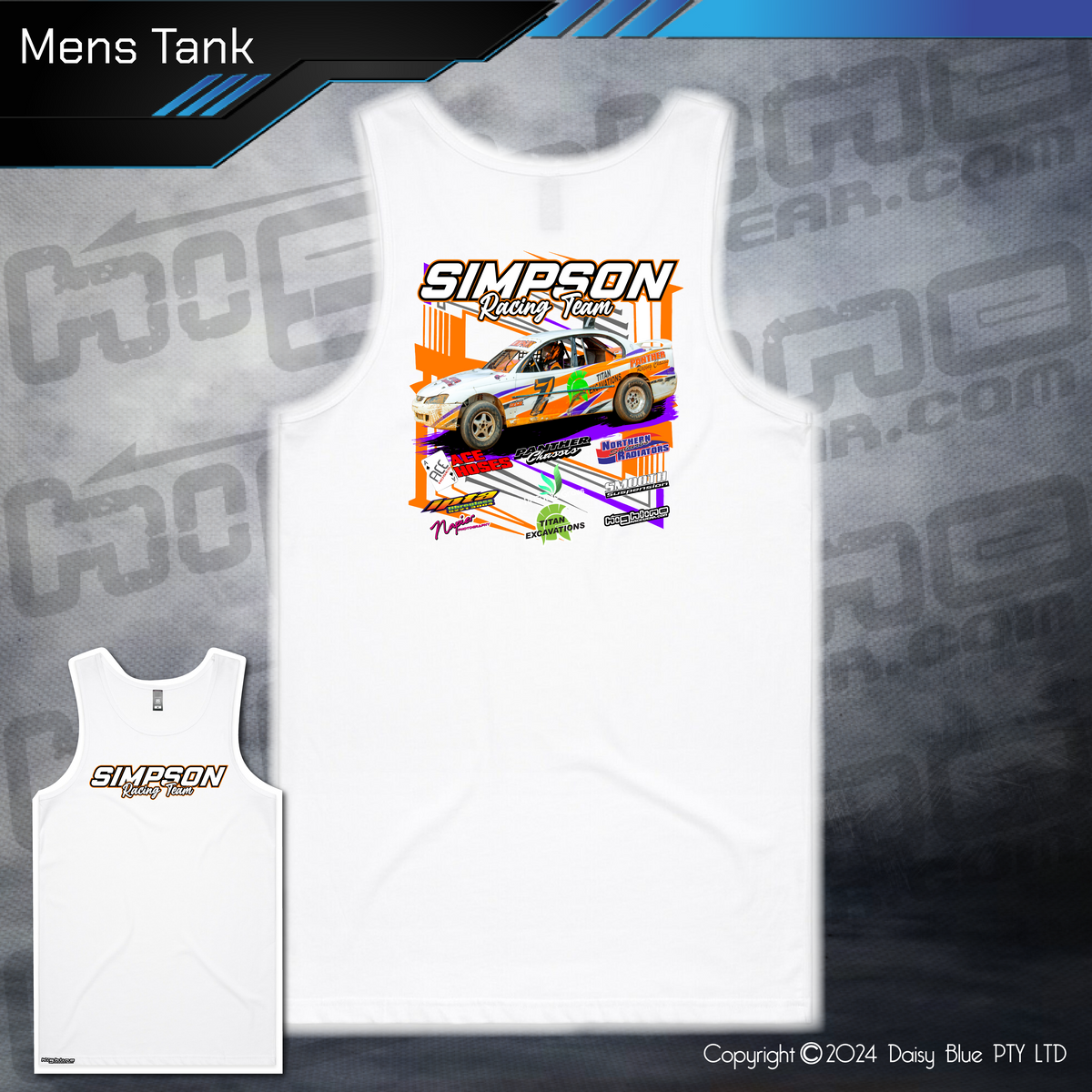 Mens/Kids Tank - Simpson Racing Team – Highline Racewear