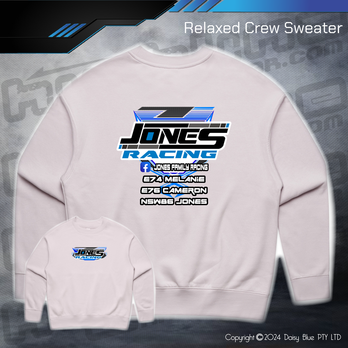 Relaxed Crew Sweater - Jones Racing – Highline Racewear