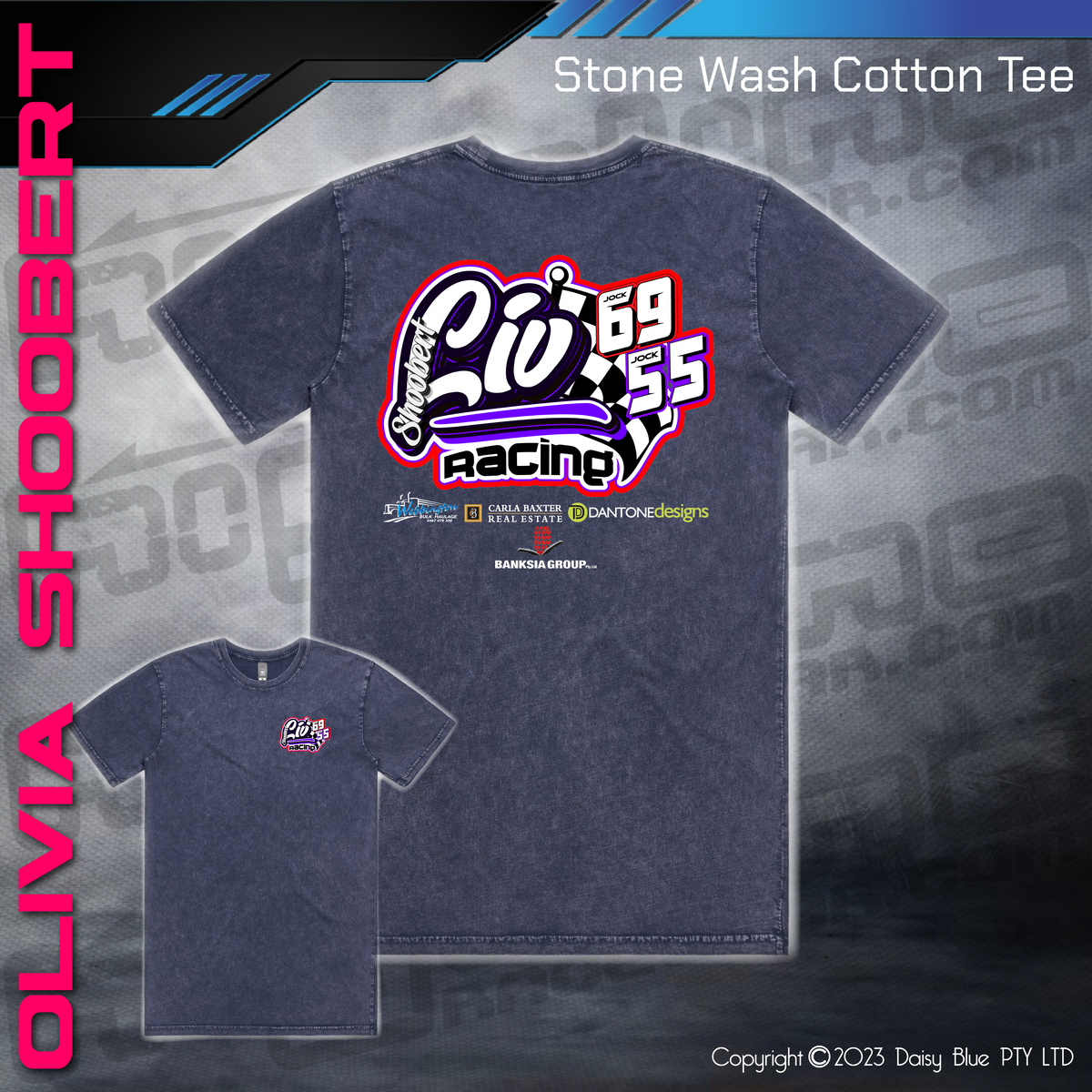 Stonewash Tee - Olivia Shoobert – Highline Racewear