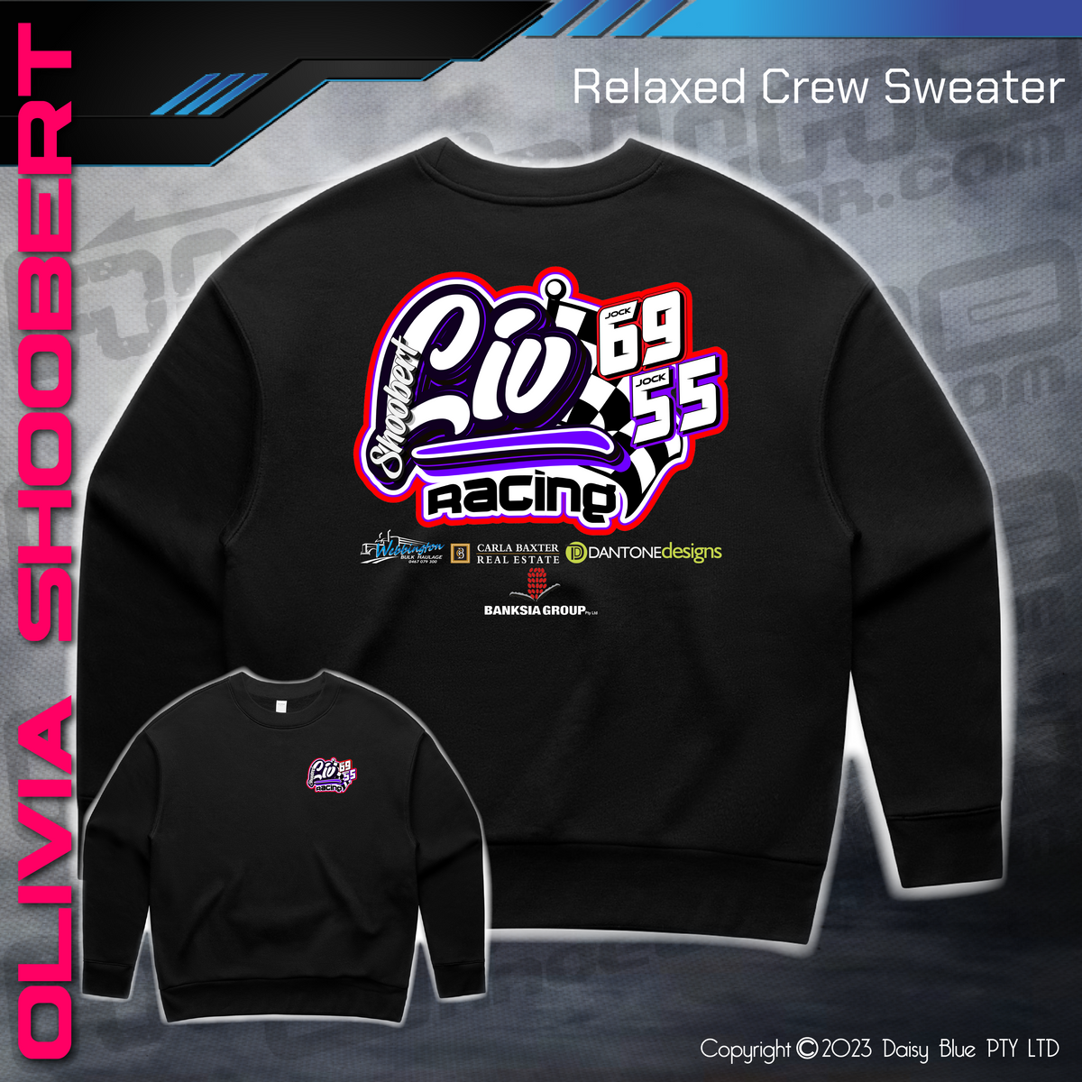 Relaxed Crew Sweater - Olivia Shoobert – Highline Racewear