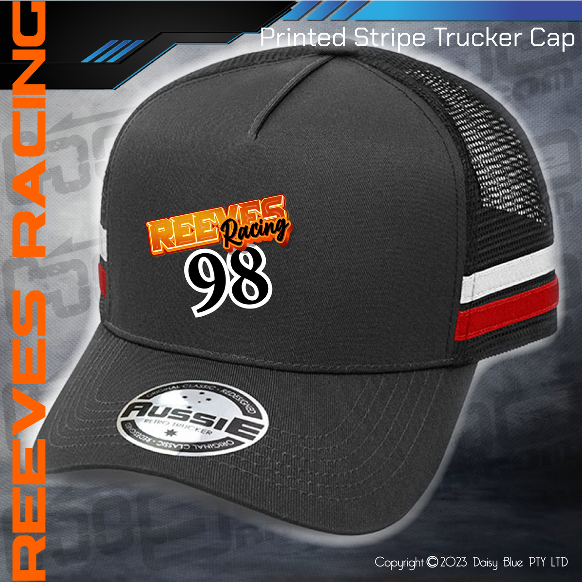 STRIPE Trucker Cap - Reeves Racing – Highline Racewear
