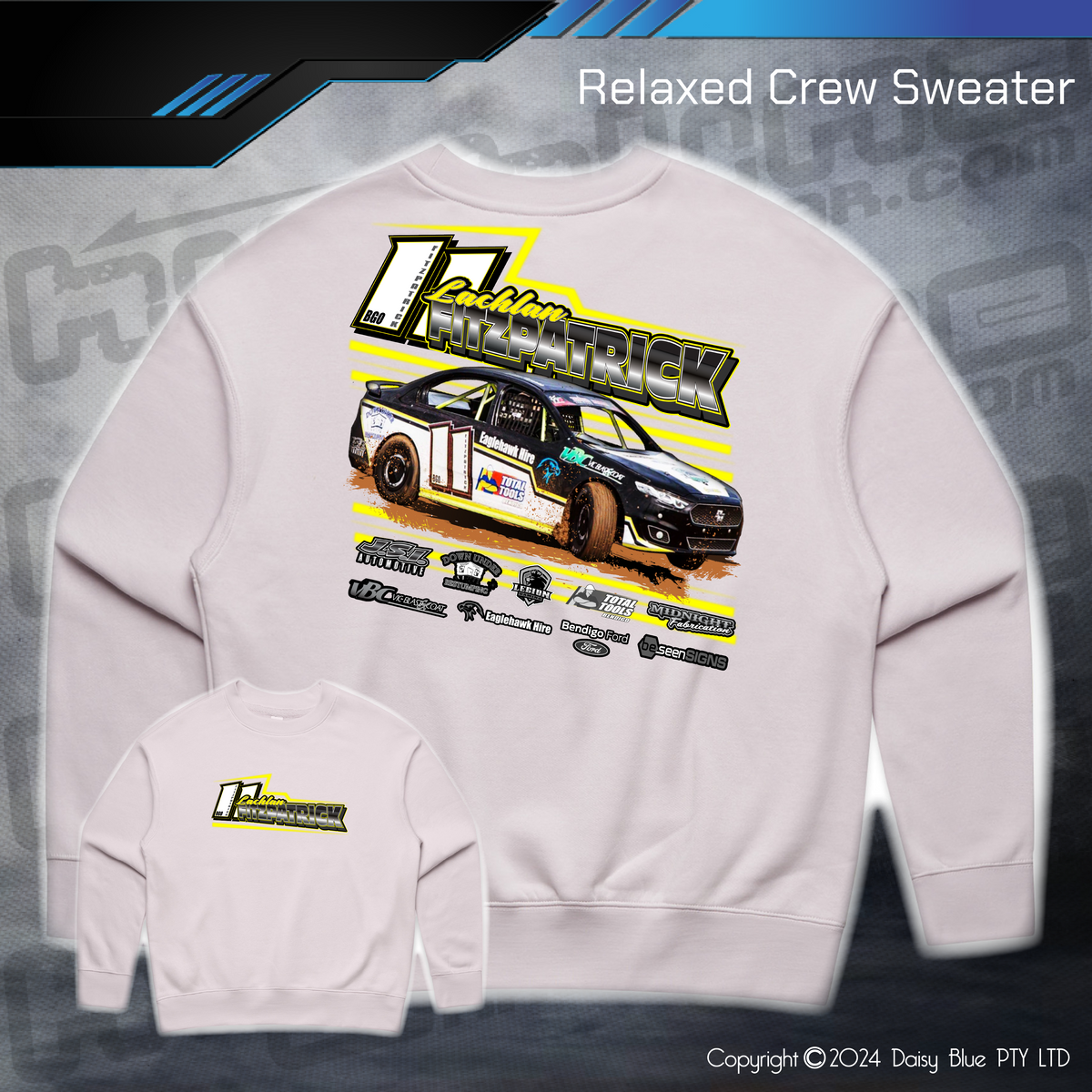 Relaxed Crew Sweater - Lachlan Fitzpatrick – Highline Racewear