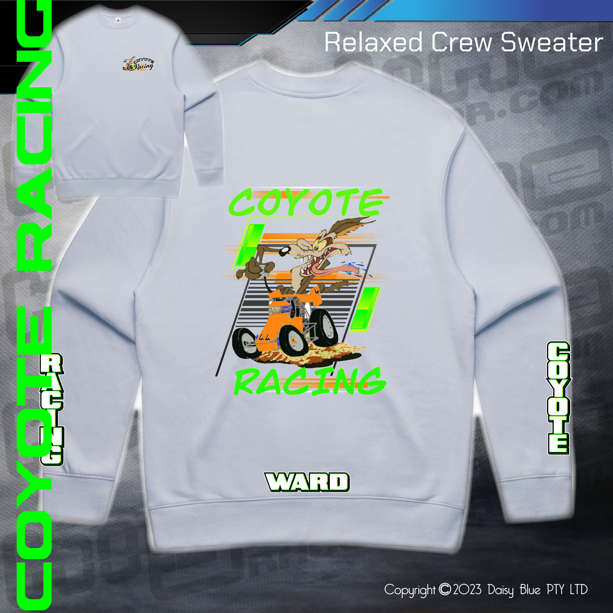 Relaxed Crew Sweater - Coyote Racing – Highline Racewear