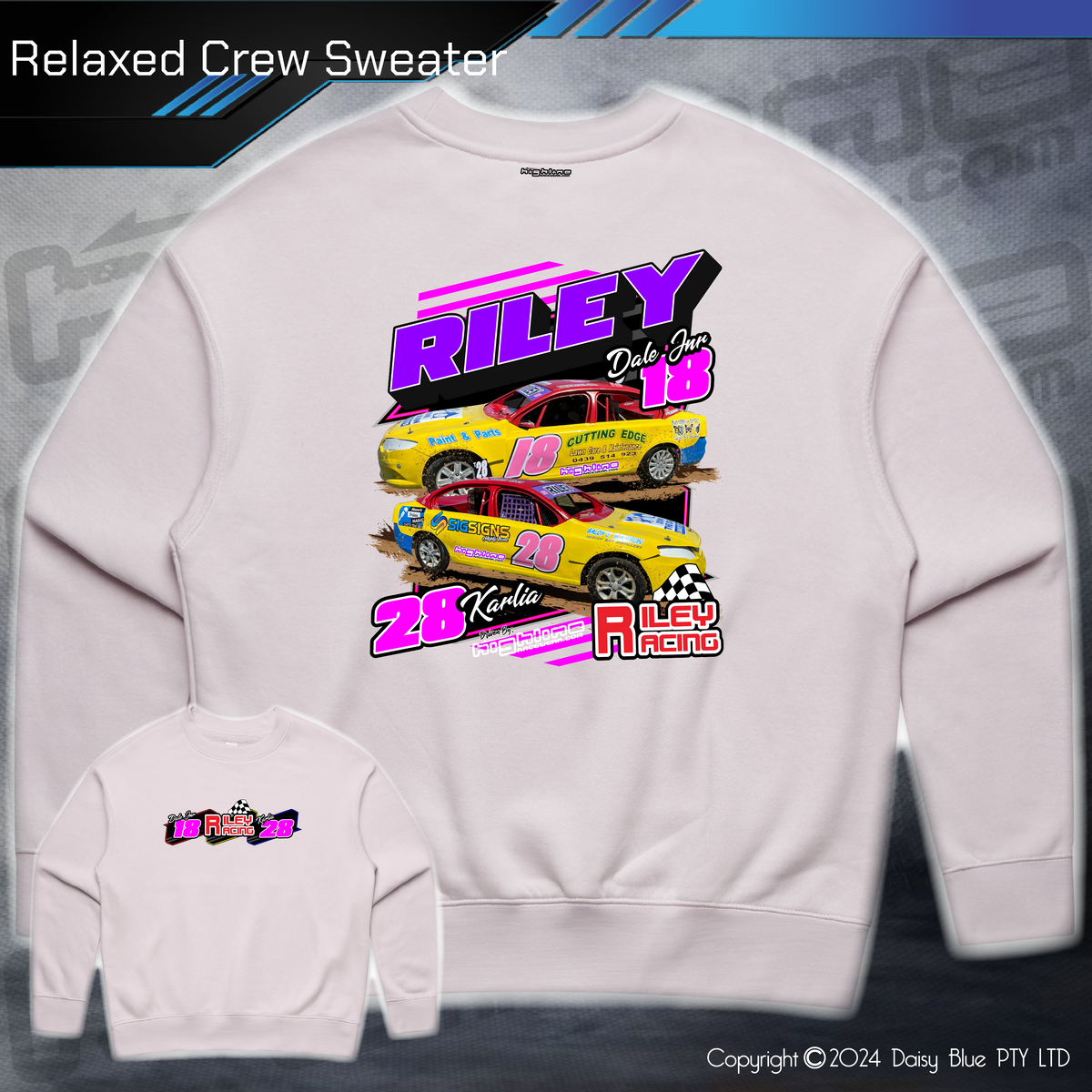 Relaxed Crew Sweater - Riley Racing – Highline Racewear