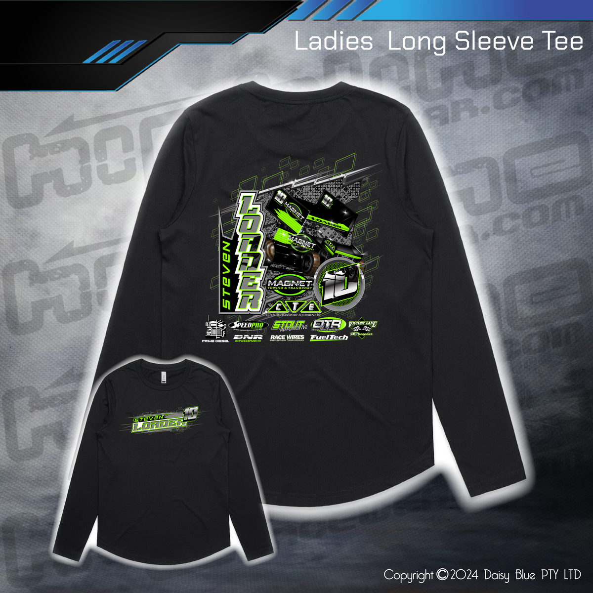 Long Sleeve Tee - Steve Loader Sprint Car – Highline Racewear