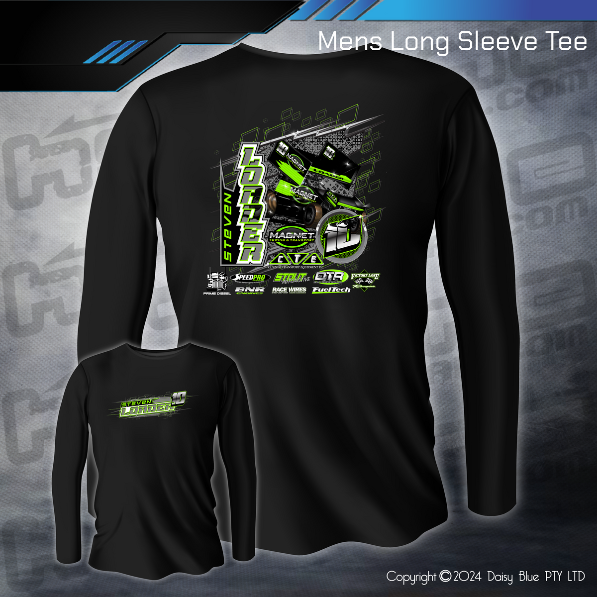 Long Sleeve Tee - Steve Loader Sprint Car – Highline Racewear