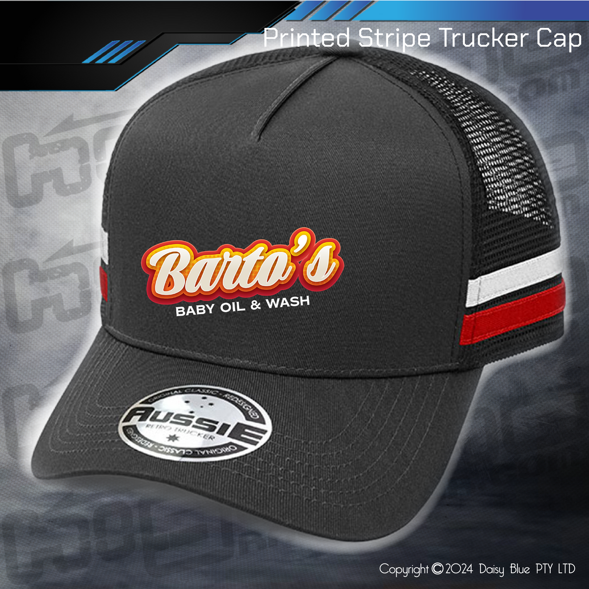 STRIPE Trucker Cap - Barto – Highline Racewear