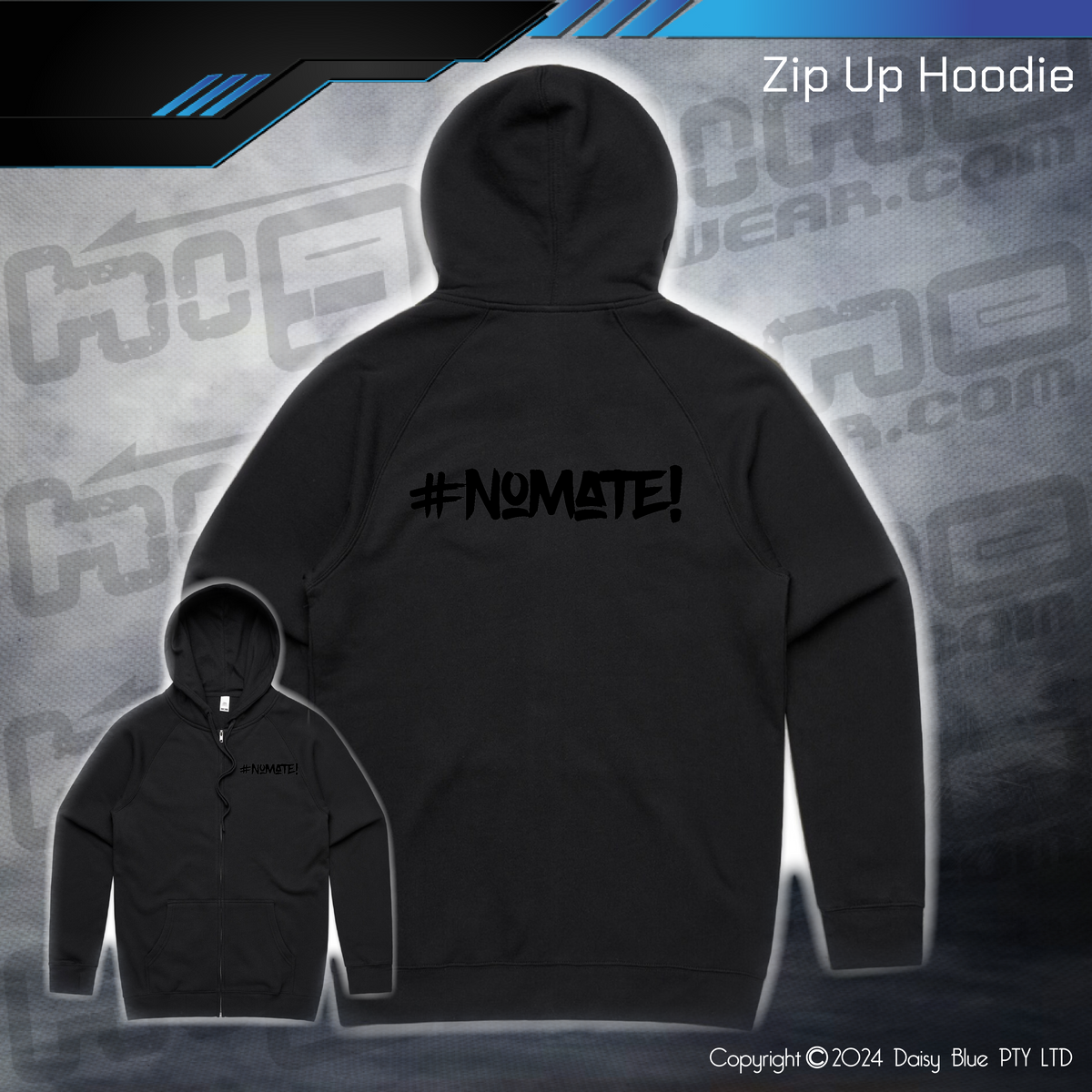 Zip Up Hoodie - #nomate! – Highline Racewear