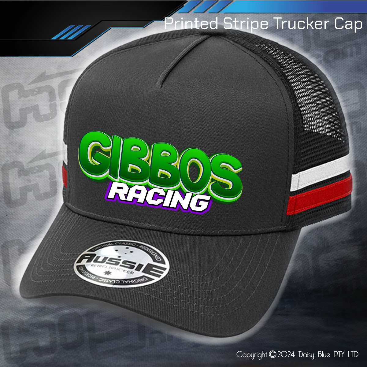 STRIPE Trucker Cap - Gibbo's Racing – Highline Racewear