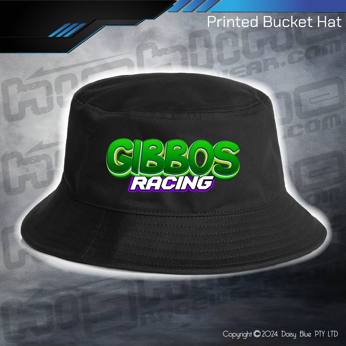 Printed Bucket Hat - Gibbo's Racing – Highline Racewear