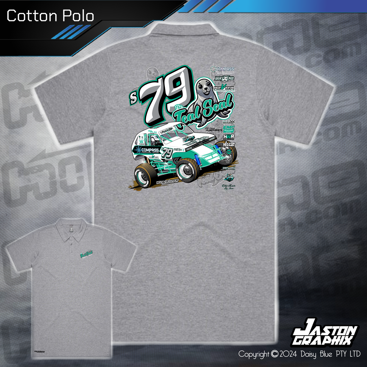 Cotton Polo - Humphries/Walsh Racing – Highline Racewear