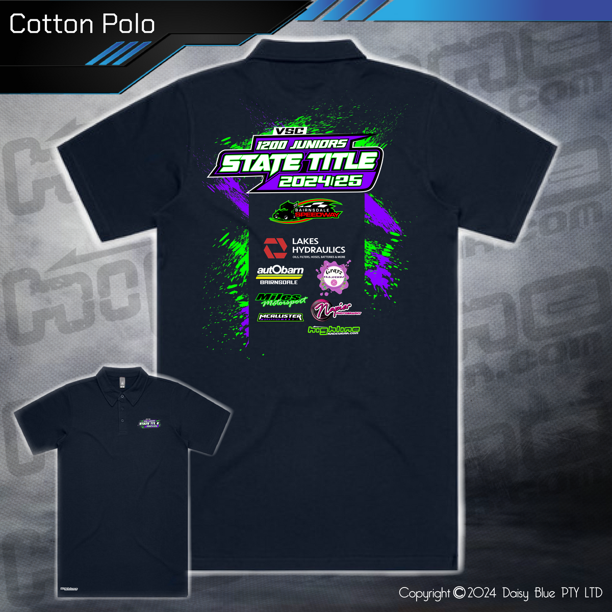 Cotton Polo - VSC 1200 Junior Title 2024 – Highline Racewear