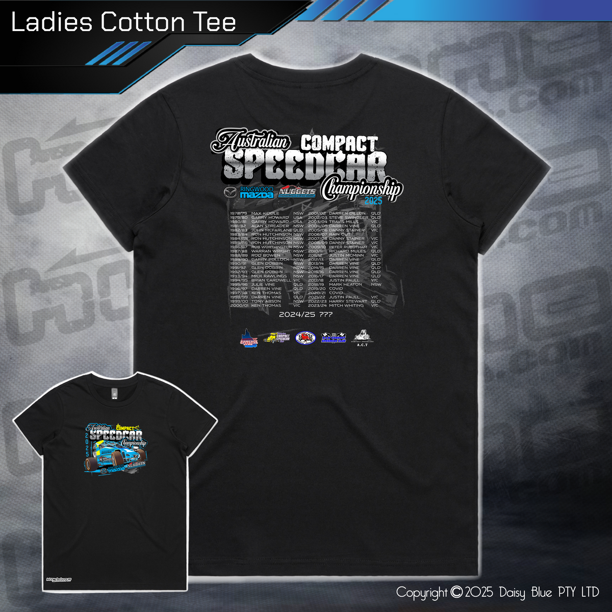 Tee - Australian Compact Speedcar Championship 2025 – Highline Racewear