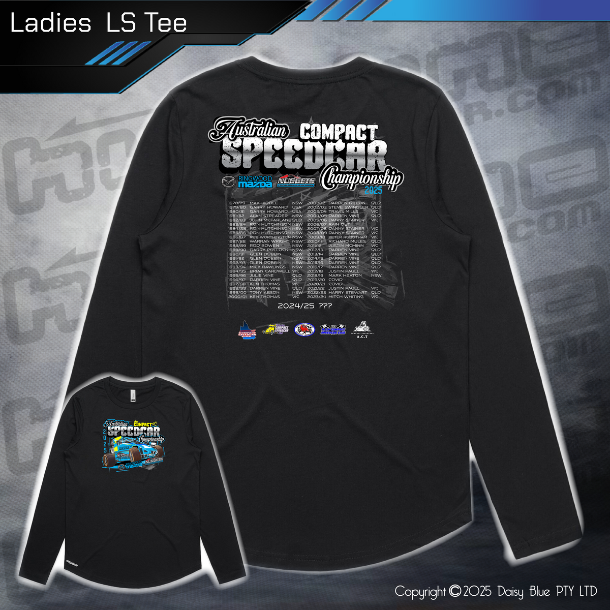 Long Sleeve Tee - Australian Compact Speedcar Championship 2025 ...