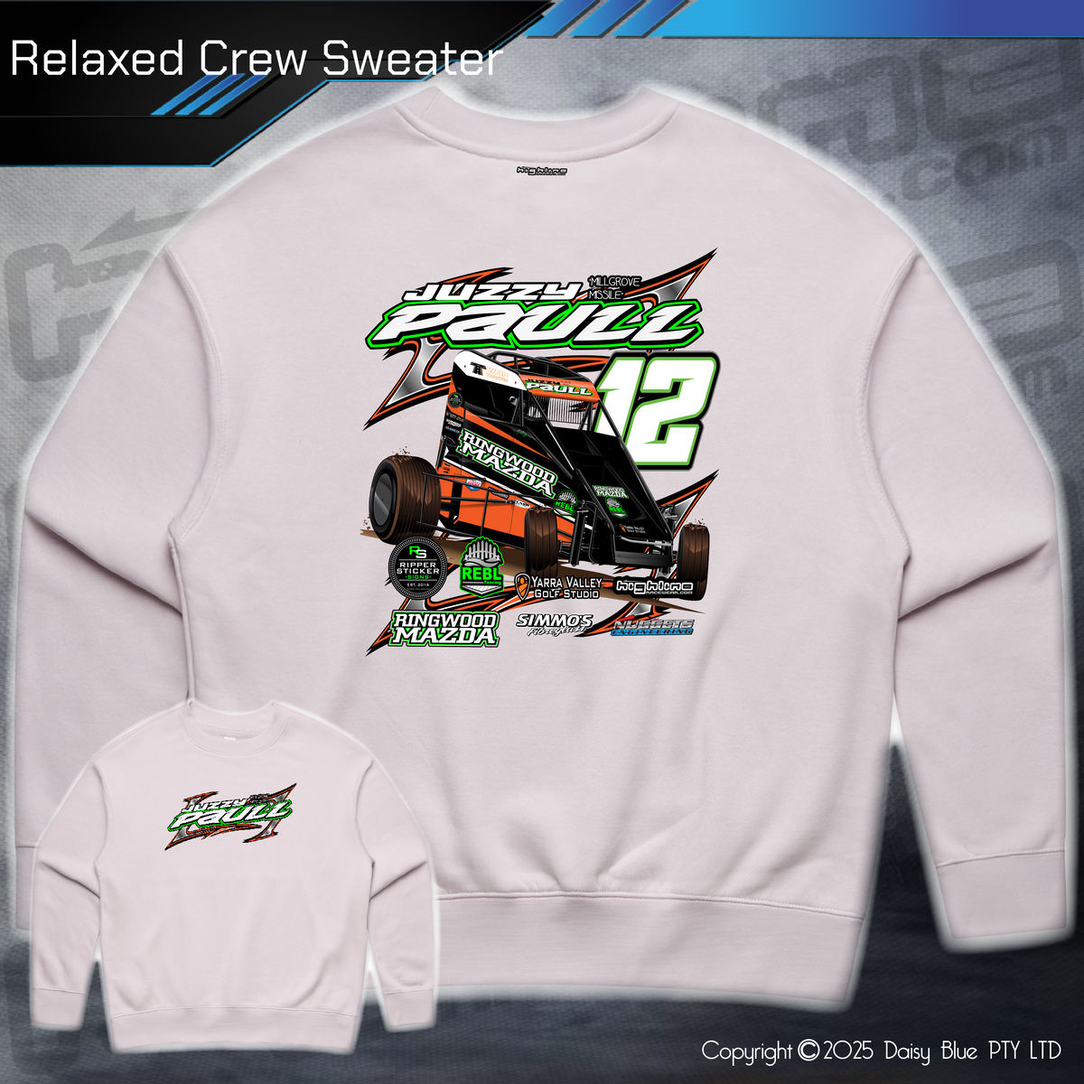 Relaxed Crew Sweater - Justin Paull – Highline Racewear