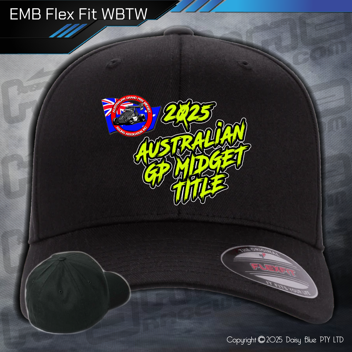 FLEX FIT CAP - GP Midget Australian Title 2025 – Highline Racewear