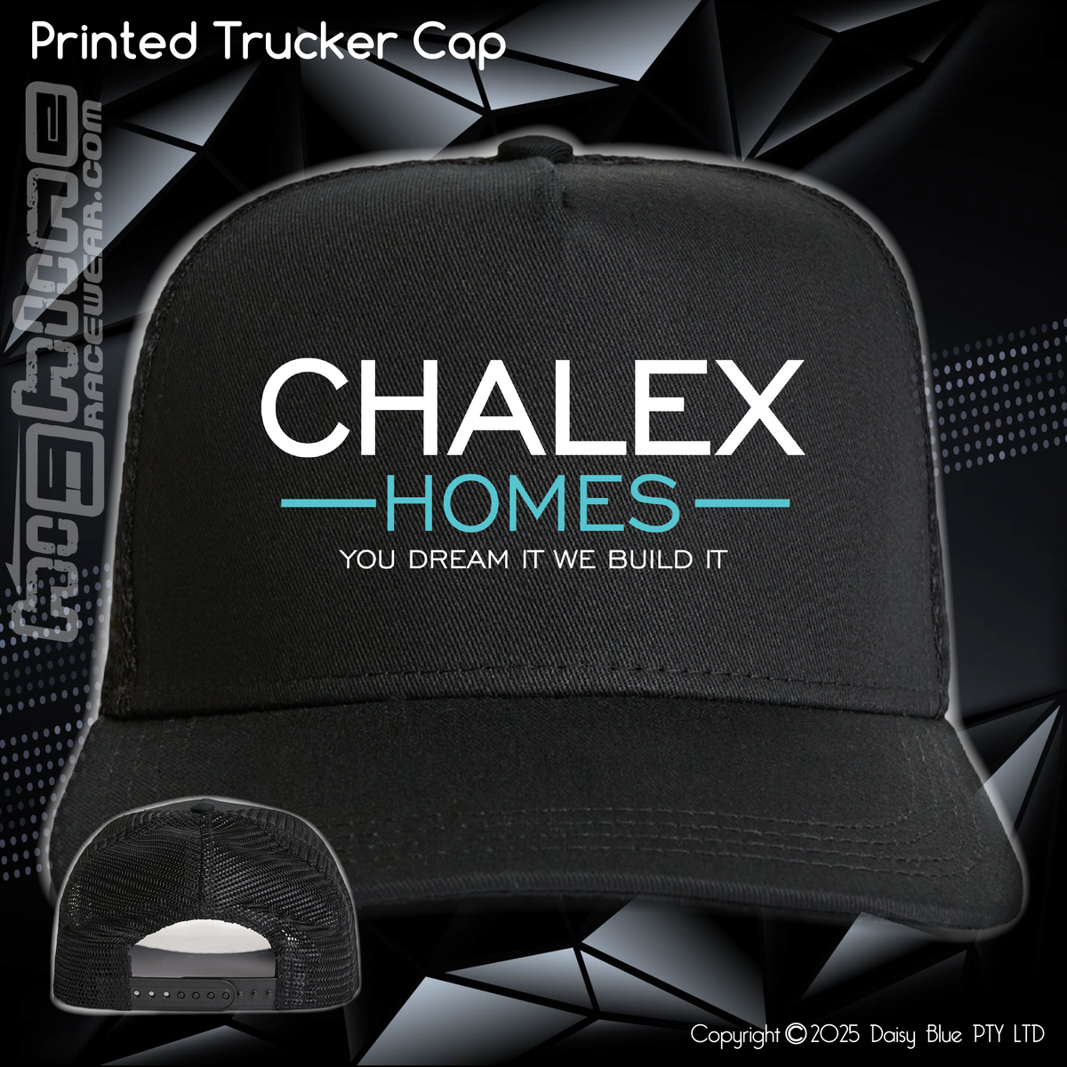 Printed Trucker Cap - Chalex Homes – Highline Racewear