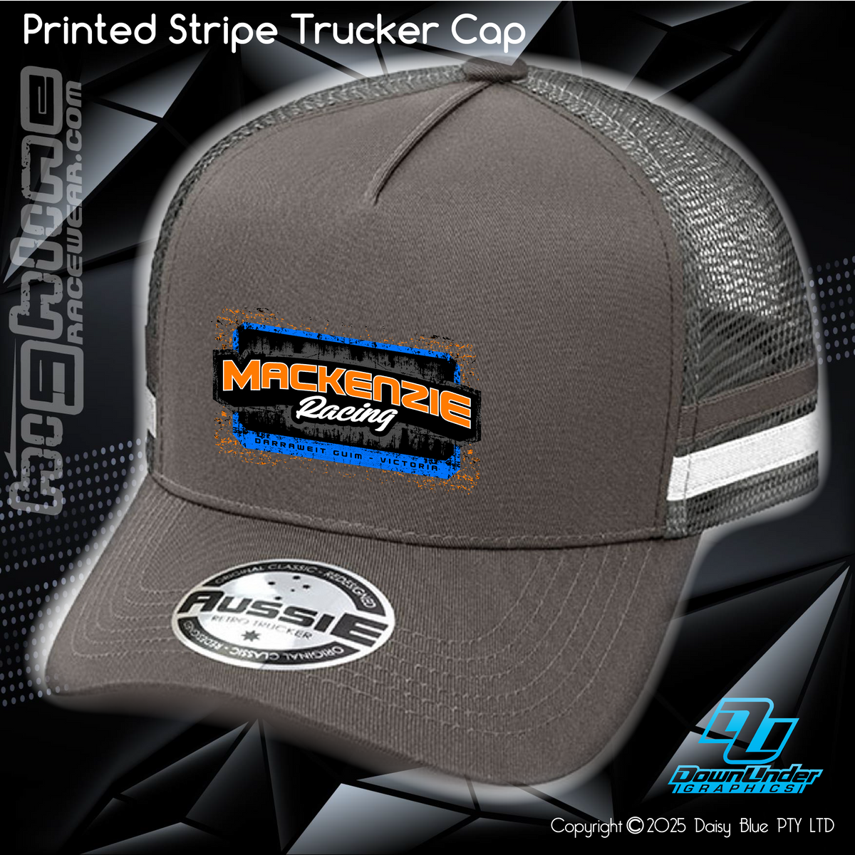 STRIPE Trucker Cap - Dave Mackenzie – Highline Racewear