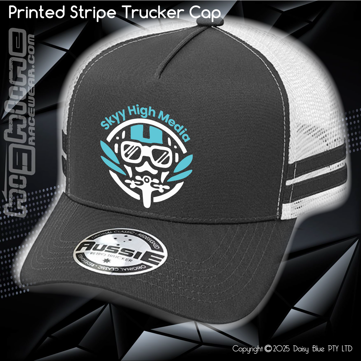 STRIPE Trucker Cap - Skyy High Media – Highline Racewear