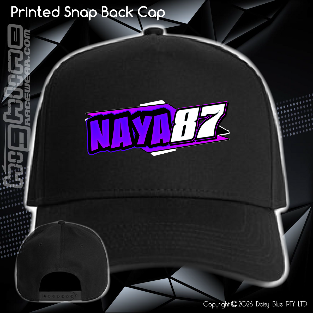 Printed Snap Back CAP - Nathan 'NAYA' Fawns – Highline Racewear