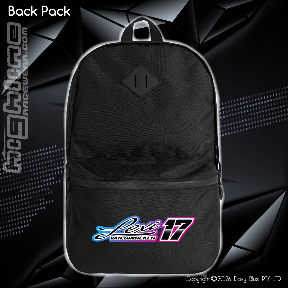 Back Pack - Lexi Van Ginneken LVG – Highline Racewear