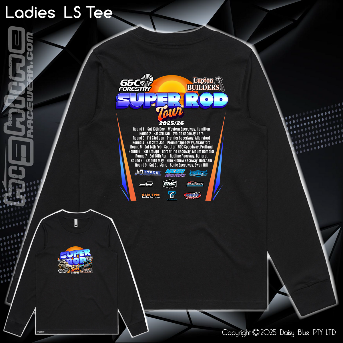 Long Sleeve Tee - Super Rod Tour 2025 – Highline Racewear