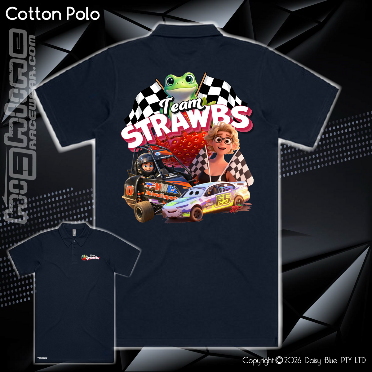Cotton Polo - Strawbs – Highline Racewear