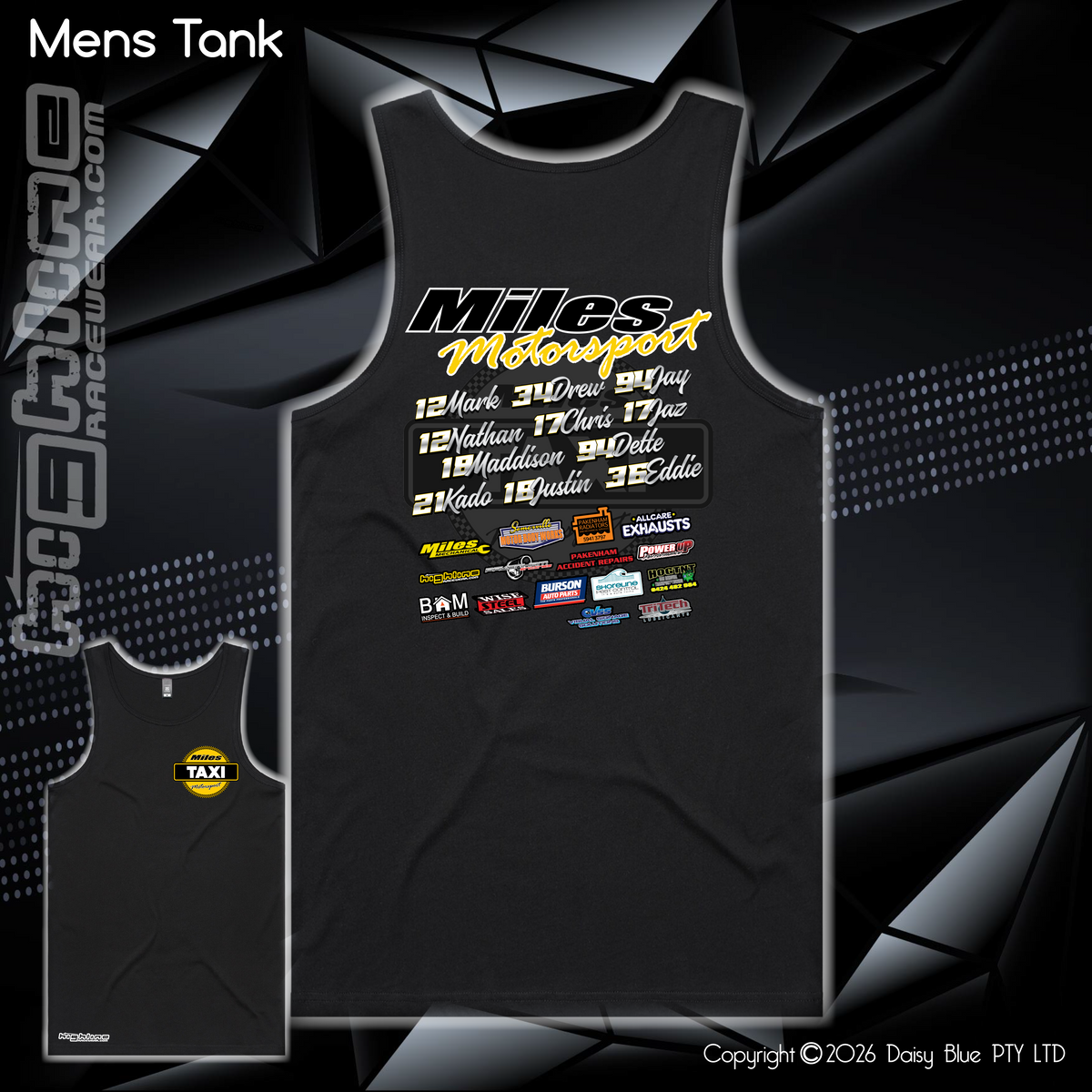 Tank - Miles Motorsport – Highline Racewear