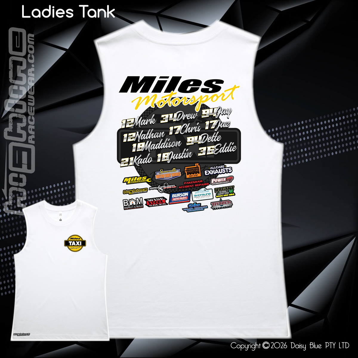 Tank - Miles Motorsport – Highline Racewear