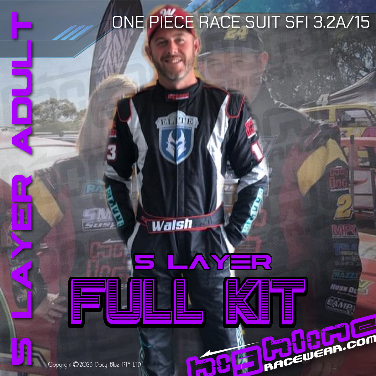 FULL KIT - Adult Custom Multi LAYER Race Suit - SFI 3.2a/15 – Highline ...