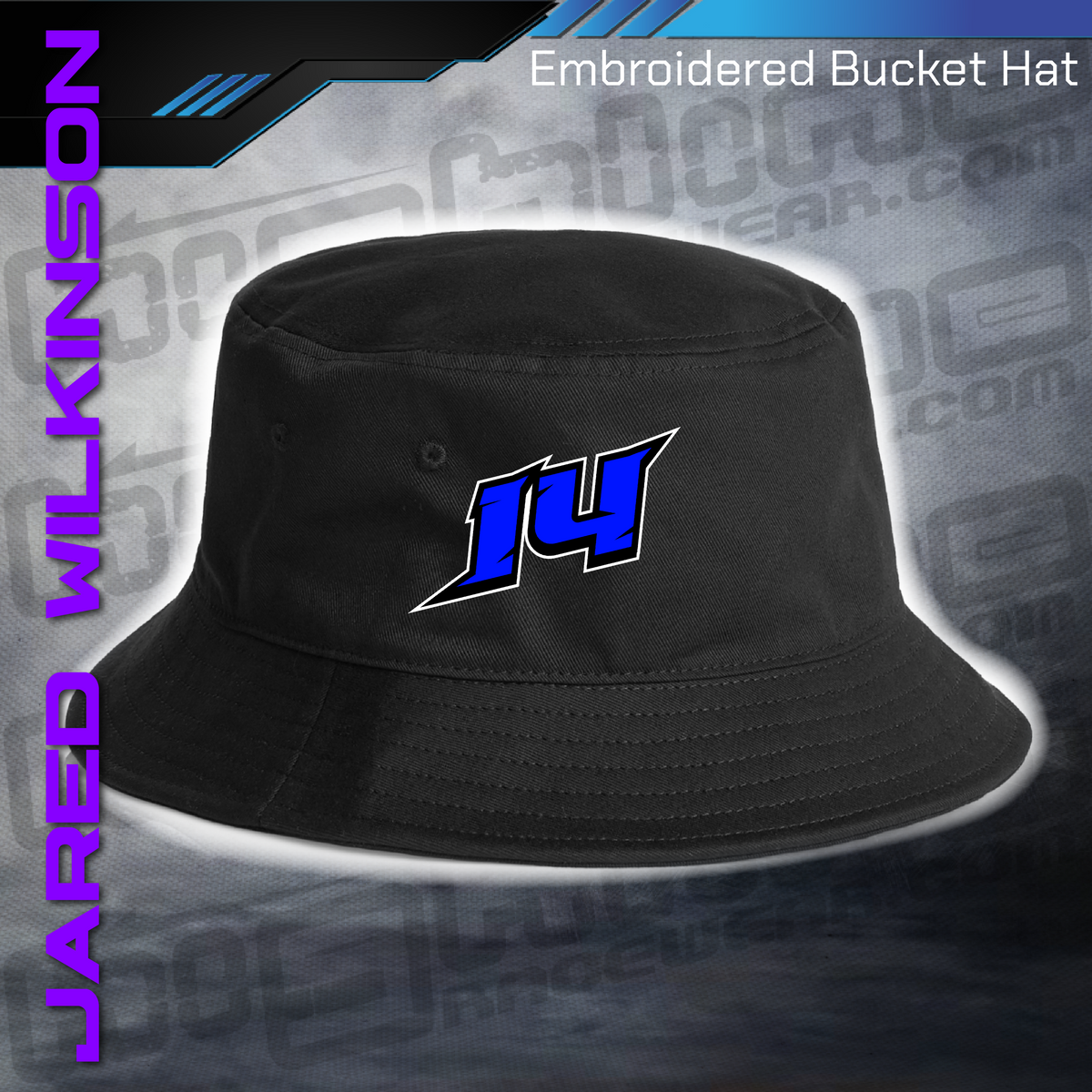Embroidered Bucket Hat - Jared Wilkinson – Highline Racewear