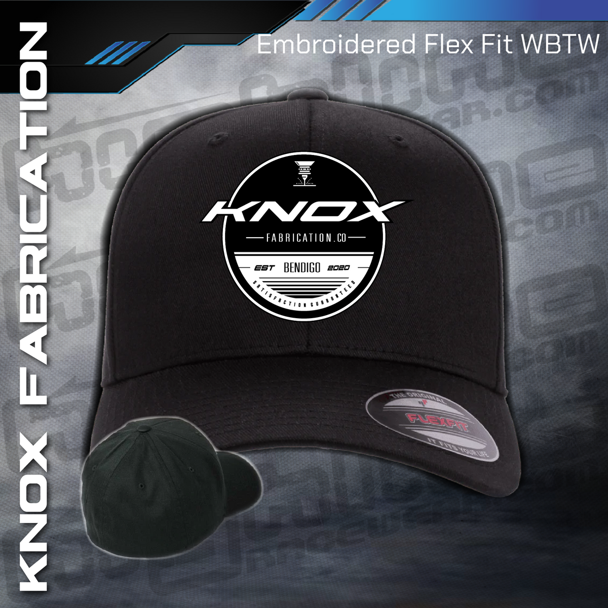 Embroidered FLEX FIT CAP - Knox Fabrication – Highline Racewear