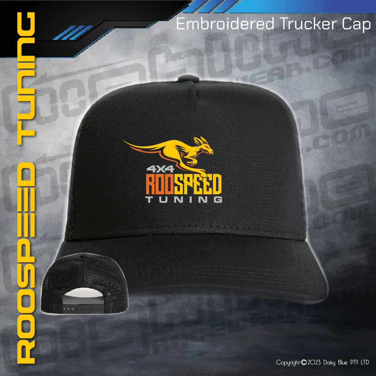 Embroidered Trucker Cap - RooSpeed 4x4 Tuning – Highline Racewear