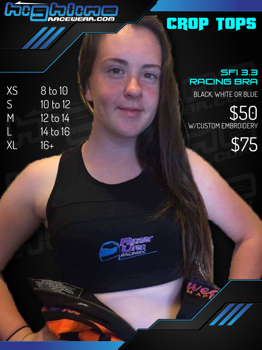 Sports Bra - Black - SFI 3.3 – Highline Racewear